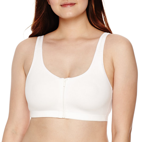 Underscore® Front-Zip Cotton Leisure Bra - JCPenney Underscore® Front-Zip Cotton Leisure Bra - JCPenney