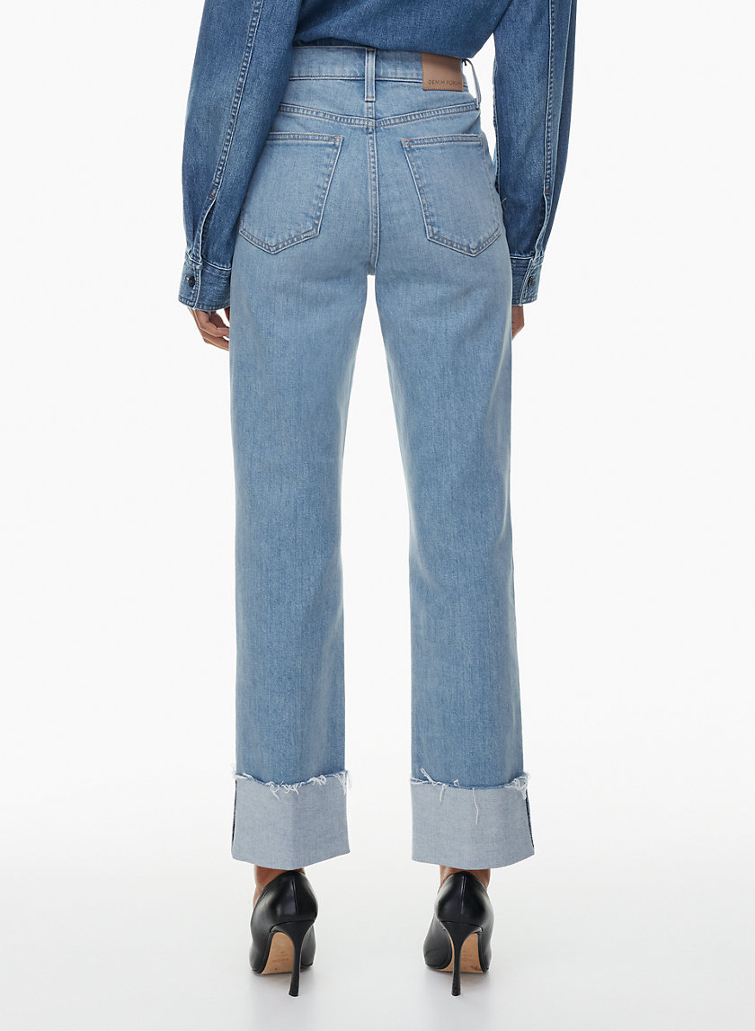 Denim Forum THE ARLO HI-RISE CUFF JEAN | Aritzia US