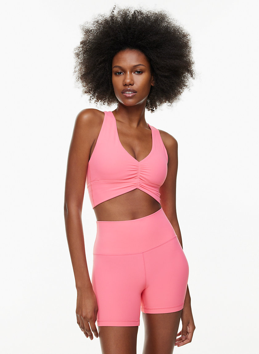 Golden BUTTER VOLLEY SPORTS BRA | Aritzia CA