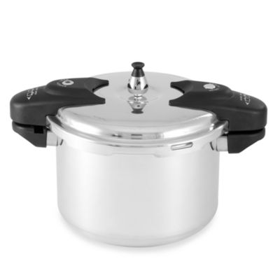 Denmark™ Tabletops Unlimited® 6-Quart Polished Aluminum Pressure Cooker ...