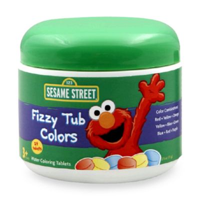 Sesame Street® Bath Collection 24-Count Fizzy Tub Colors Water Coloring ...
