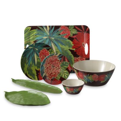 Tropical Melamine 11" Dinner Plate - Bed Bath & Beyond