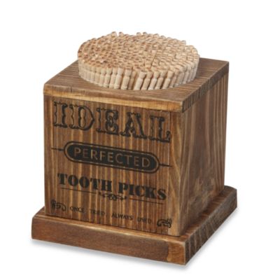 Wooden Toothpick Box - Bed Bath & Beyond