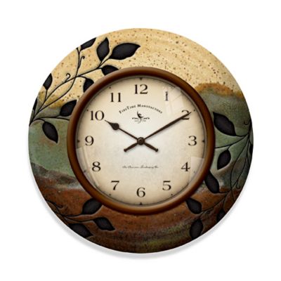 Ceramic Nature Scene Wall Clock - Bed Bath & Beyond
