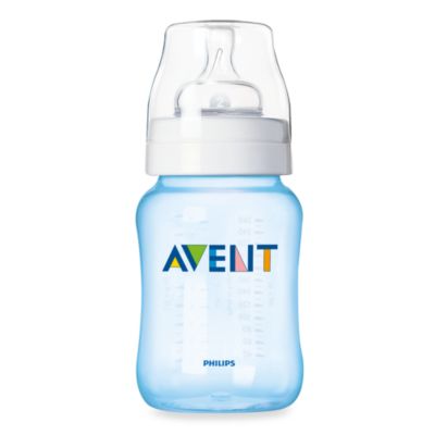 Buy AVENT 3-Pack 9-Ounce Bottles in Blue from Bed Bath & Beyond