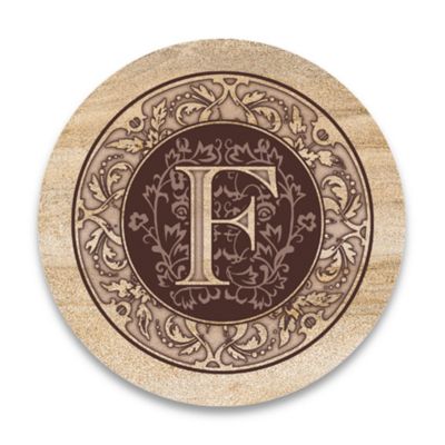 Monogram Letter "F" Coasters (Set of 4) - Bed Bath & Beyond