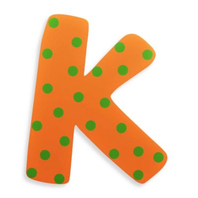 Bright-Colored Wooden Letter "K" - buybuy BABY