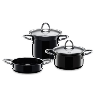 Buy WMF Silit Ceramic 5-Piece Mini-Max Cookware Set in Black from Bed ...