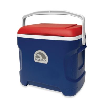 Igloo® Contour 30-Quart Cooler in Blue/Red/White - Bed Bath & Beyond