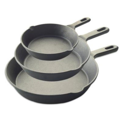 Typhoon® Pre-Seasoned Round Cast Iron Fry Pans - Bed Bath & Beyond