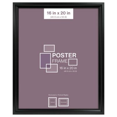 Buy Paige 16-Inch x 20-Inch Poster Frame in Black from Bed Bath & Beyond
