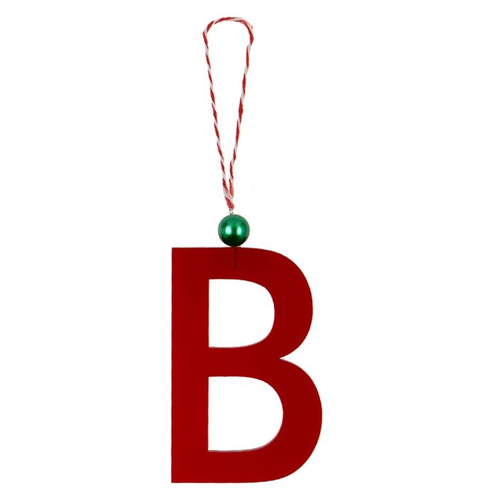 Letra decorativa H for Happy™ navideña “B” color rojo | Bed Bath ...