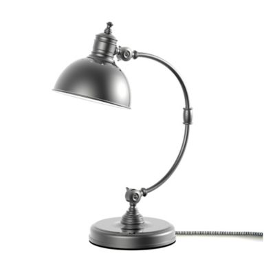 Adesso® Adjustable Curved Table Lamp in Pewter - Bed Bath & Beyond