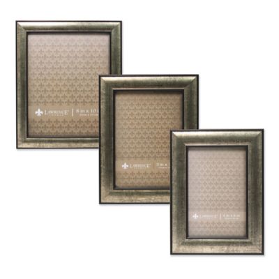 Lawrence Frames Domed Burnished Silver & Black Picture Frame - Bed Bath ...