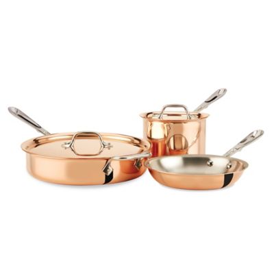 All-Clad c2 Copper Clad™ 5-Piece Cookware Set - Bed Bath & Beyond