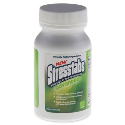 Stresstabs® Advanced 60-Count Stress Relief Supplement Tablets - Bed ...