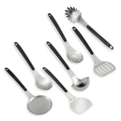 Calphalon® Stainless Steel Utensils with Grip Anywhere Handles - Bed ...