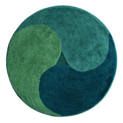 Buy Grund® Aum 3-Foot 4-Inch Round Bath Rug in Green from Bed Bath & Beyond