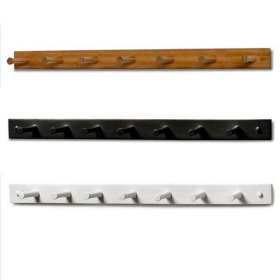 Spectrum™ 7-Peg Wall-Mount Wood Rack - Bed Bath & Beyond