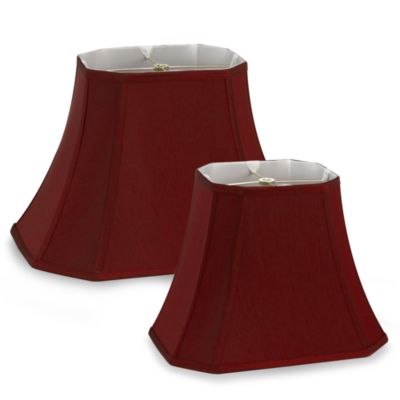 Burgundy Cut Corner Rectangular Lamp Shade - Bed Bath & Beyond