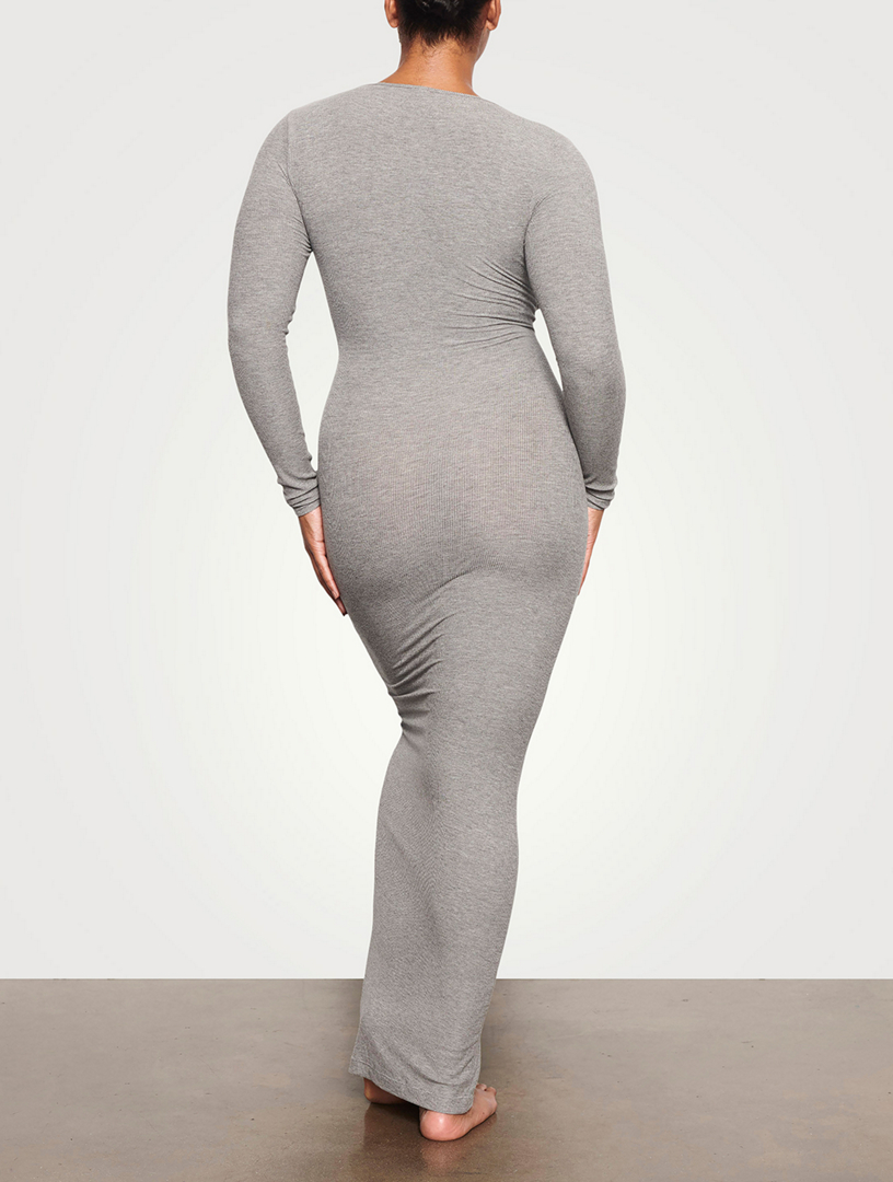 SKIMS Soft Lounge Long-Sleeve Dress | Holt Renfrew Canada