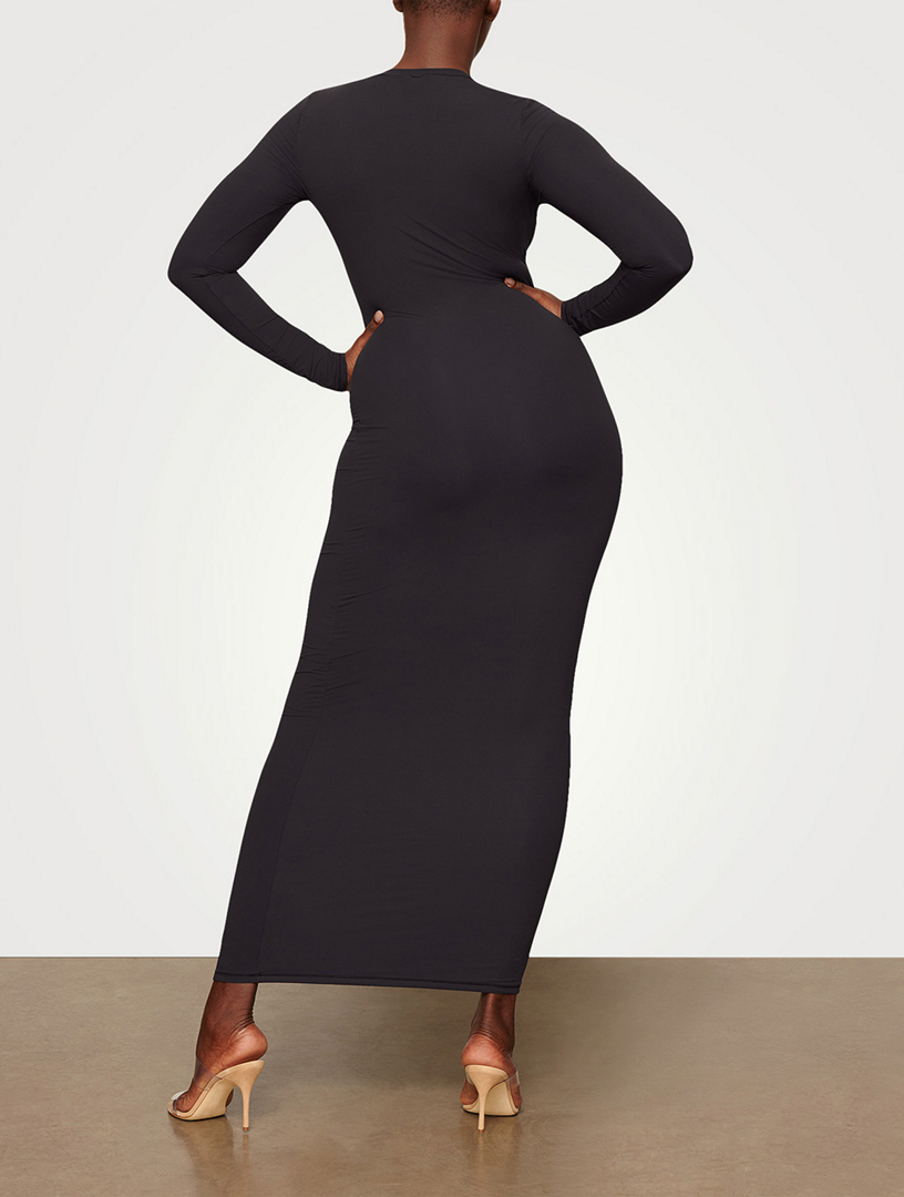 SKIMS Fits Everybody Crewneck Long-Sleeve Dress | Holt Renfrew Canada