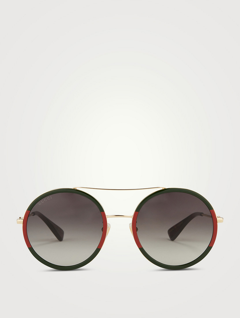 GUCCI Round Aviator Sunglasses | Holt Renfrew Canada