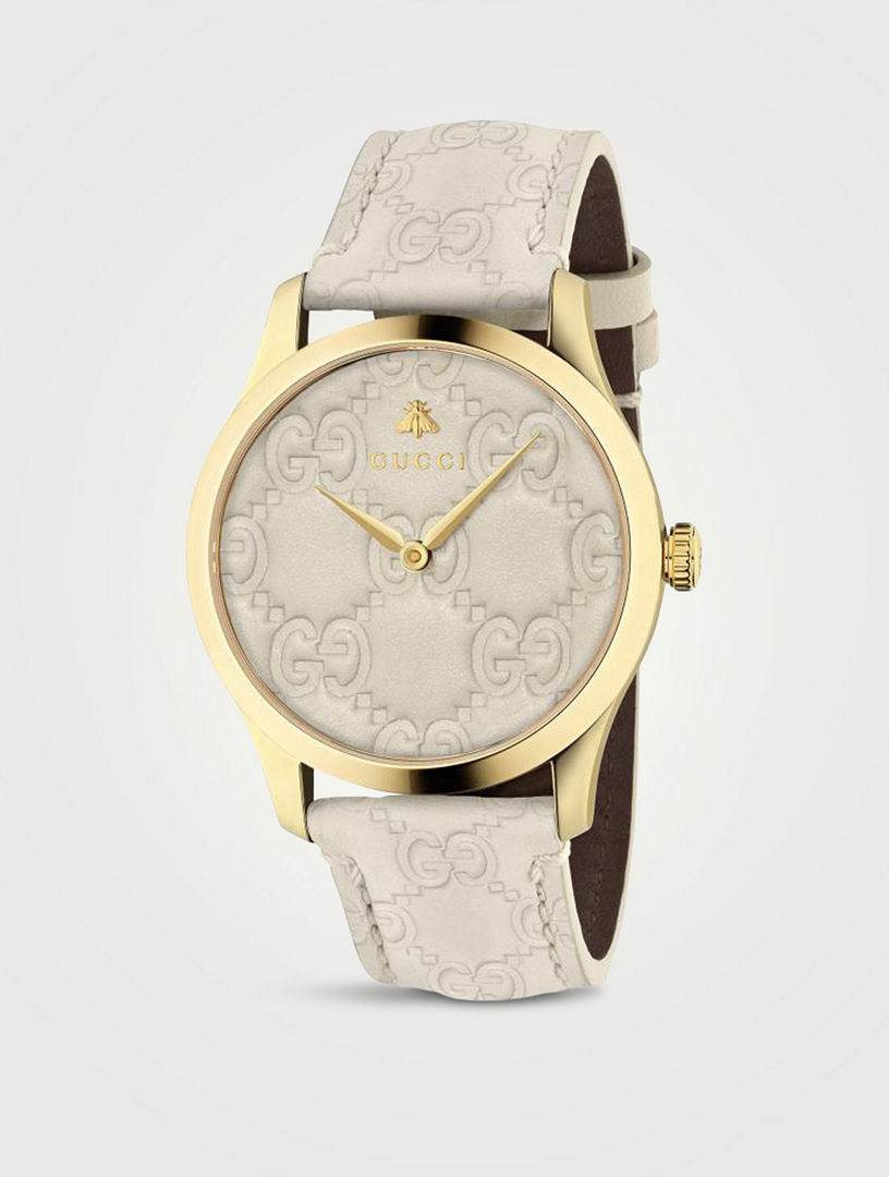 GUCCI G-Timeless Leather Strap Watch | Holt Renfrew Canada