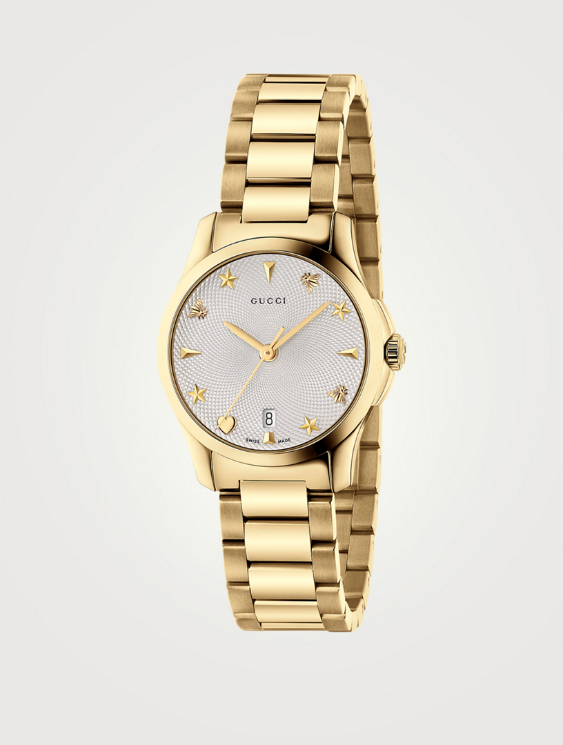 GUCCI G-Timeless Goldtone Steel Bracelet Watch | Holt Renfrew Canada