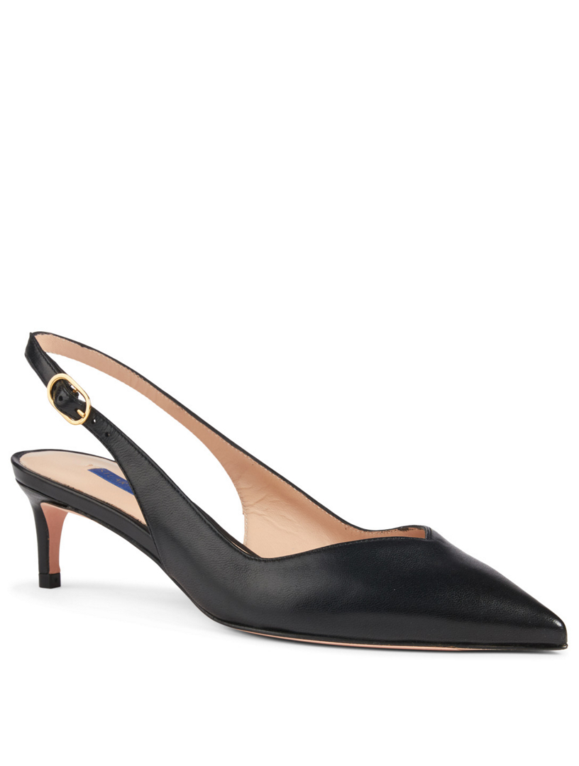 STUART WEITZMAN Edith Leather Slingback Pumps | Holt Renfrew Canada