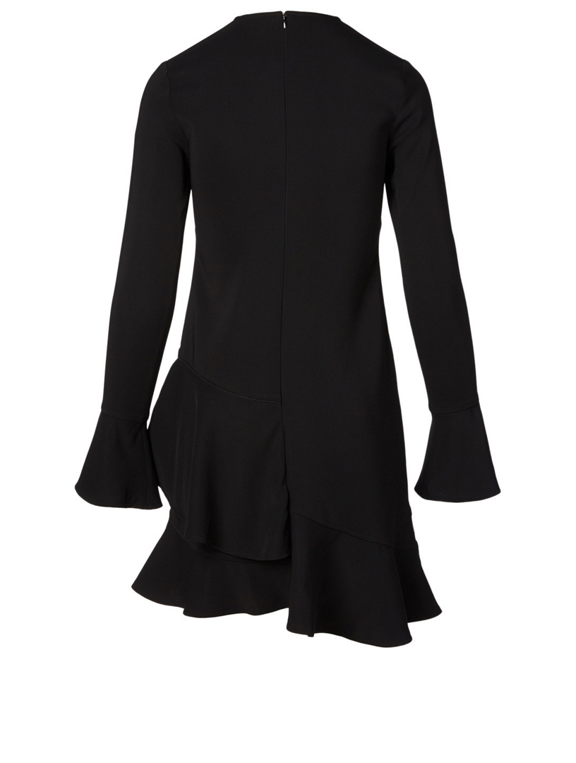 VICTORIA BECKHAM Long-Sleeve Ruffle Mini Dress | Holt Renfrew Canada