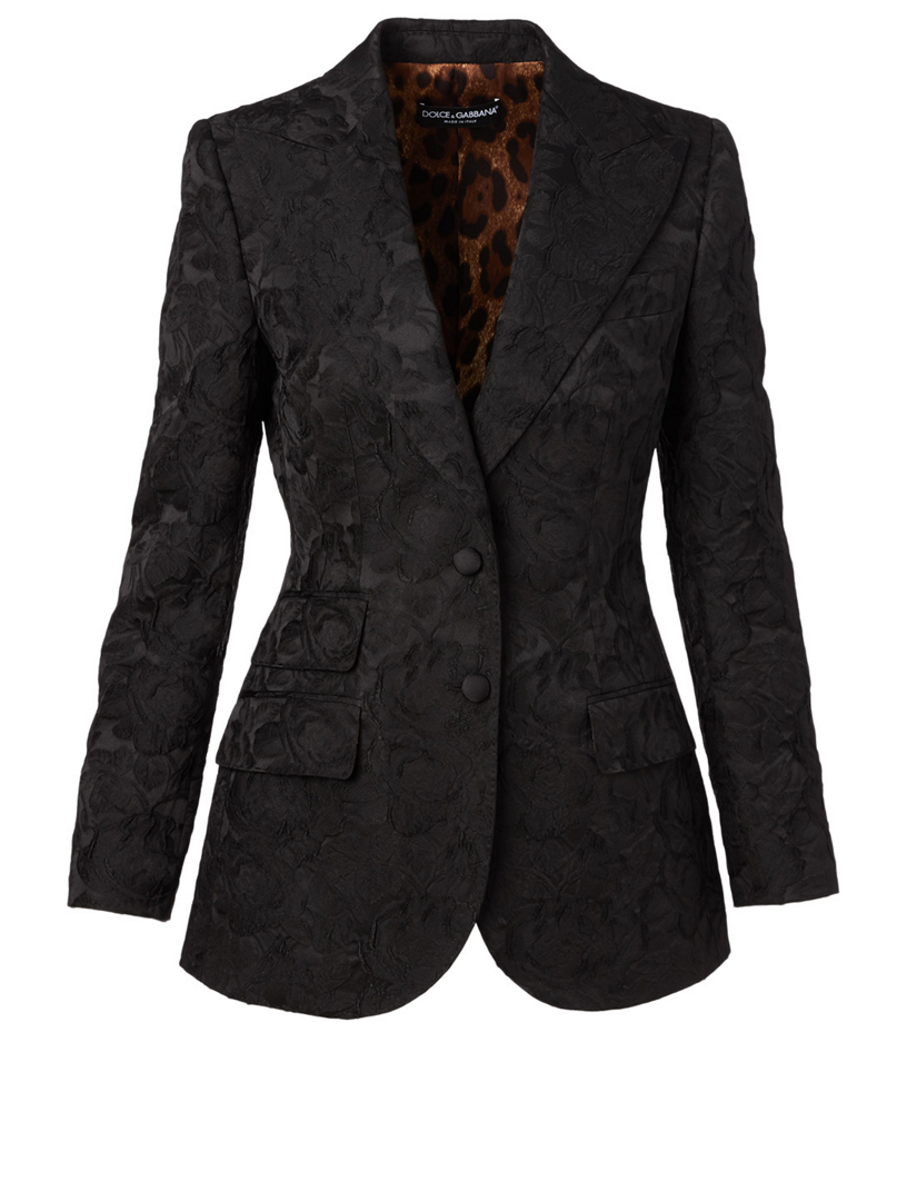 Dolce And Gabbana Floral Jacquard Jacket Holt Renfrew Canada