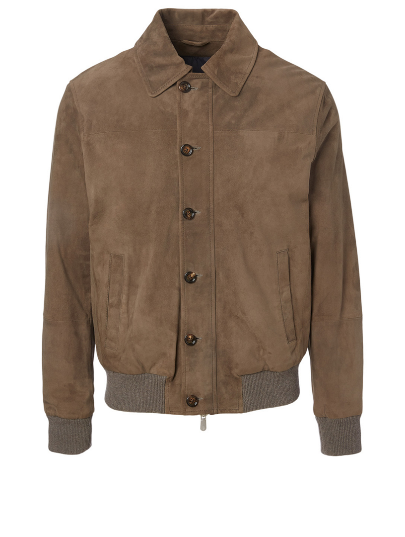 ELEVENTY Suede Harrington Jacket | Holt Renfrew Canada