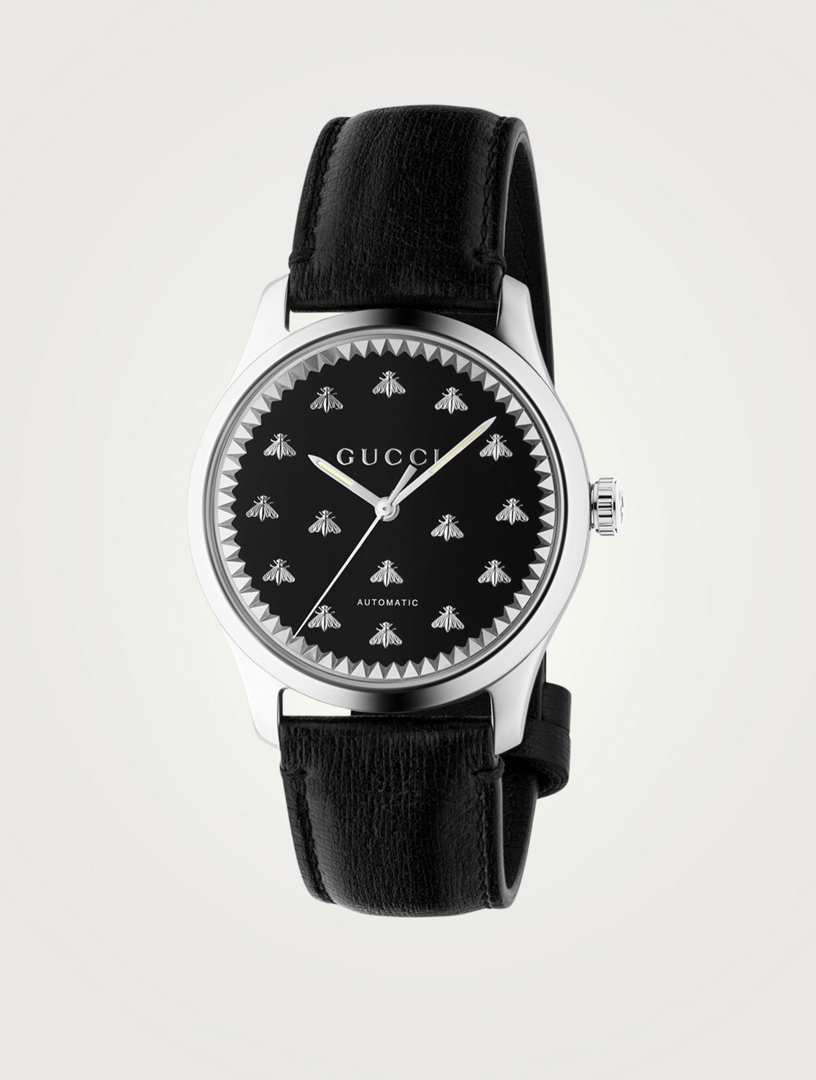 GUCCI G-Timeless Leather Strap Watch | Holt Renfrew Canada