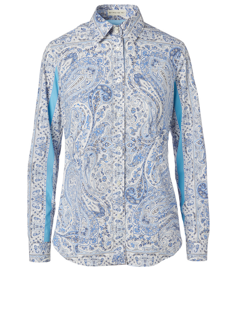 ETRO Cotton Shirt In Paisley Print | Holt Renfrew Canada