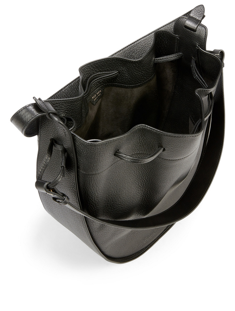 THE ROW XL Drawstring Leather Hobo Bag | Holt Renfrew Canada