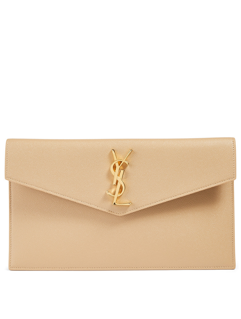 Saint Laurent Monogram Leather Envelope Bag IUCN Water