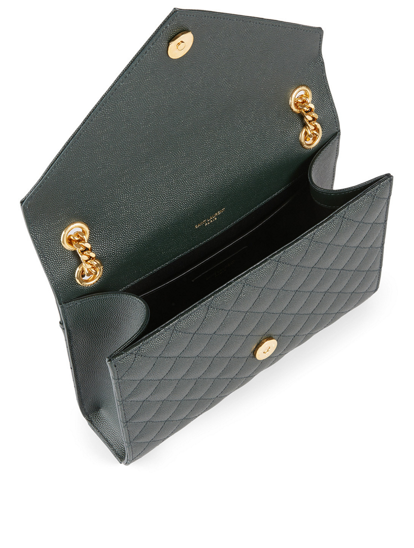 SAINT LAURENT Medium YSL Monogram Leather Envelope Bag | Holt Renfrew ...
