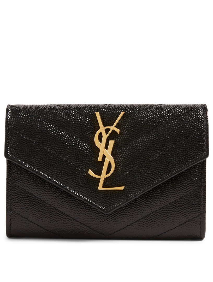 SAINT LAURENT YSL Monogram Leather Wallet | Holt Renfrew Canada