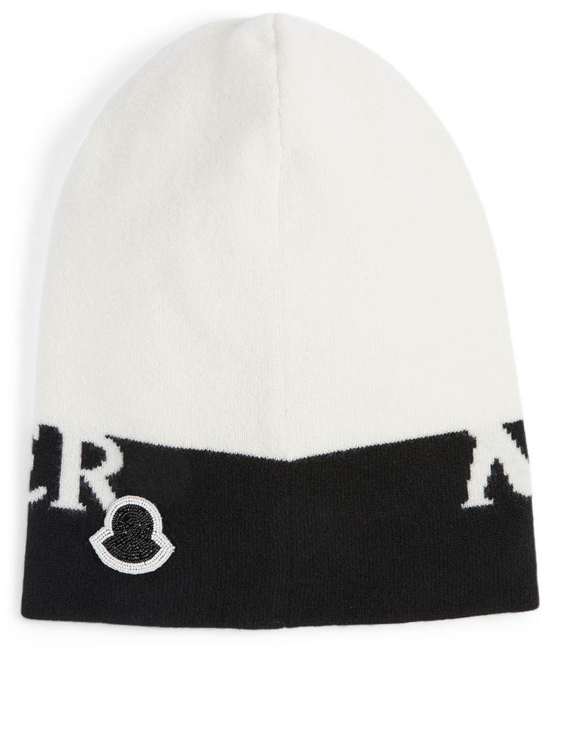 MONCLER Wool And Cashmere Toque With Logo | Holt Renfrew Canada