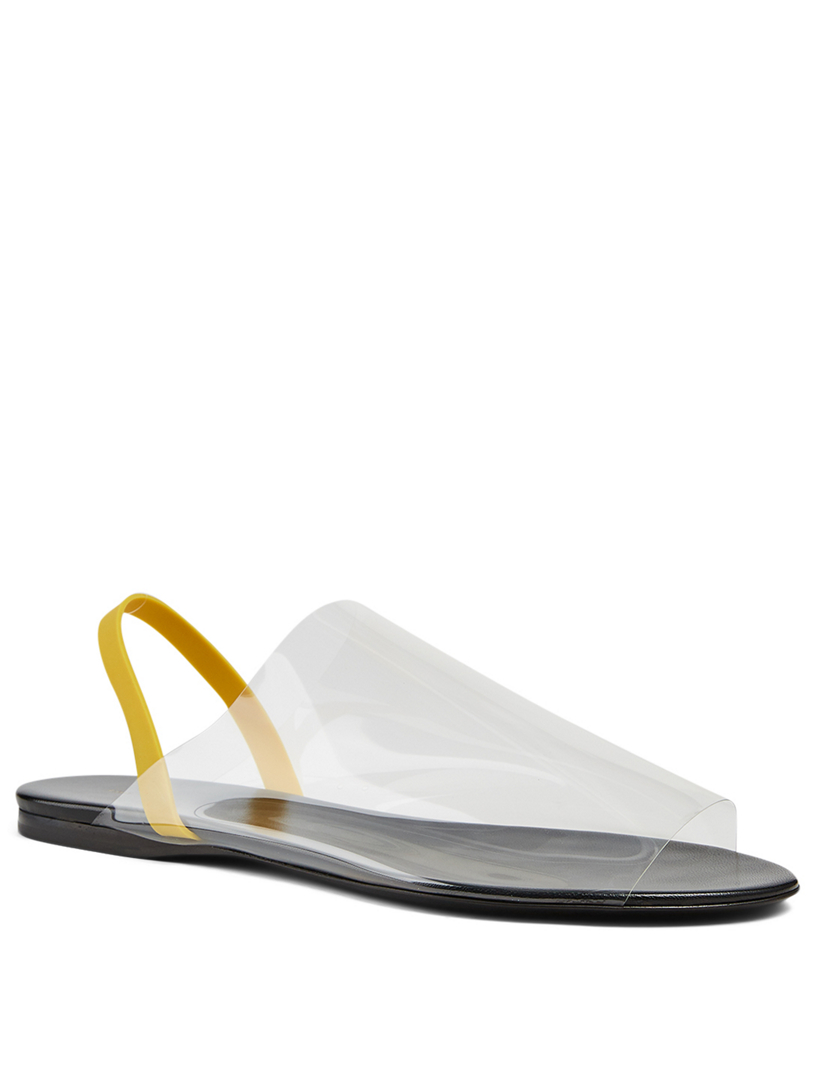 THE ROW Clear Vinyl And Leather Slingback Sandals | Holt Renfrew Canada