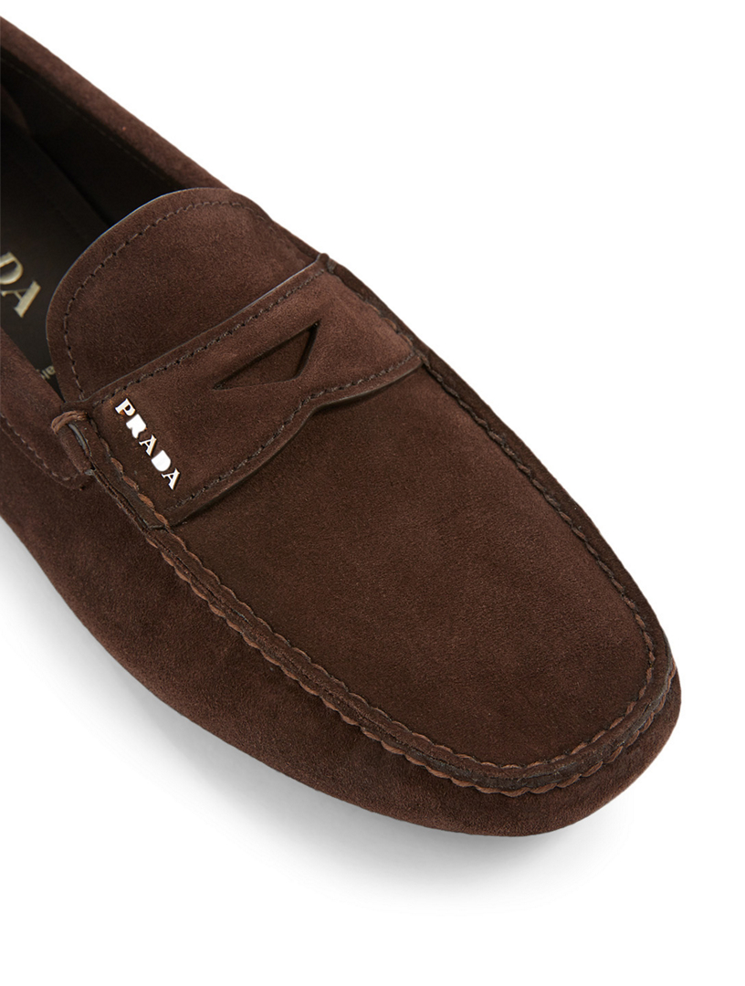 PRADA Suede Driver Shoes | Holt Renfrew Canada
