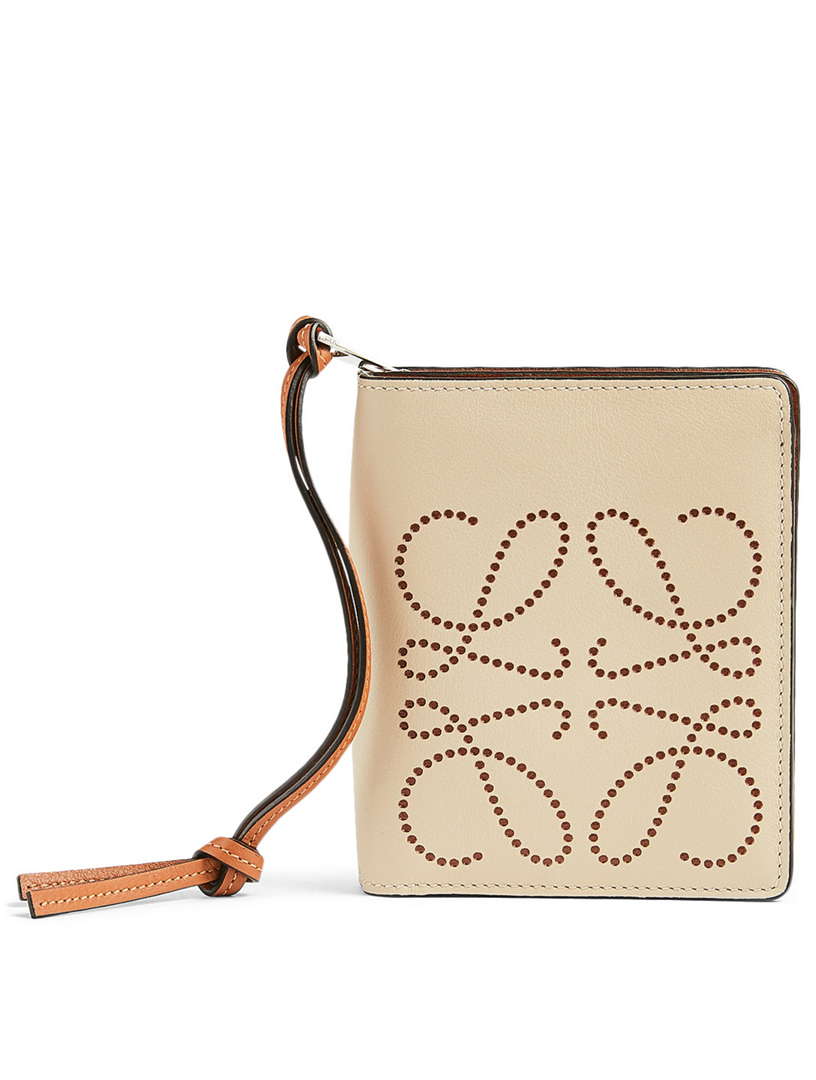 LOEWE Brand Leather Compact Zip Wallet | Holt Renfrew Canada