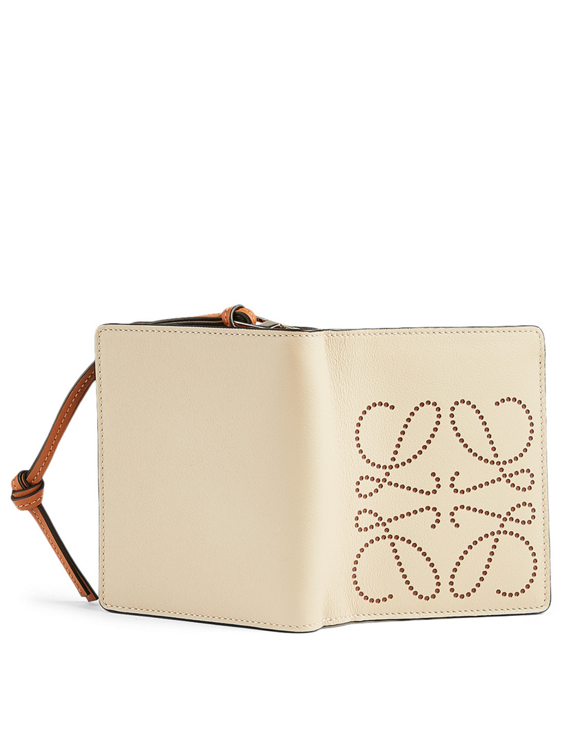 LOEWE Brand Leather Compact Zip Wallet | Holt Renfrew Canada