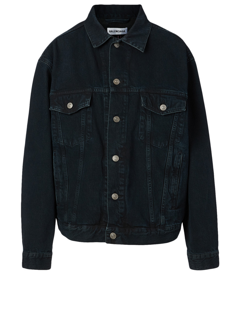 BALENCIAGA Denim Jacket With Back Logo | Holt Renfrew Canada