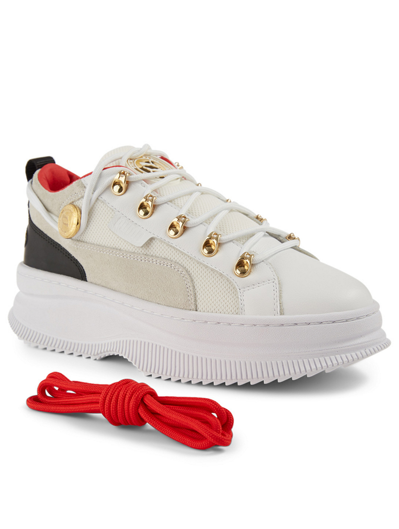 PUMA X BALMAIN DEVA X BALMAIN Leather Sneakers | Holt Renfrew Canada