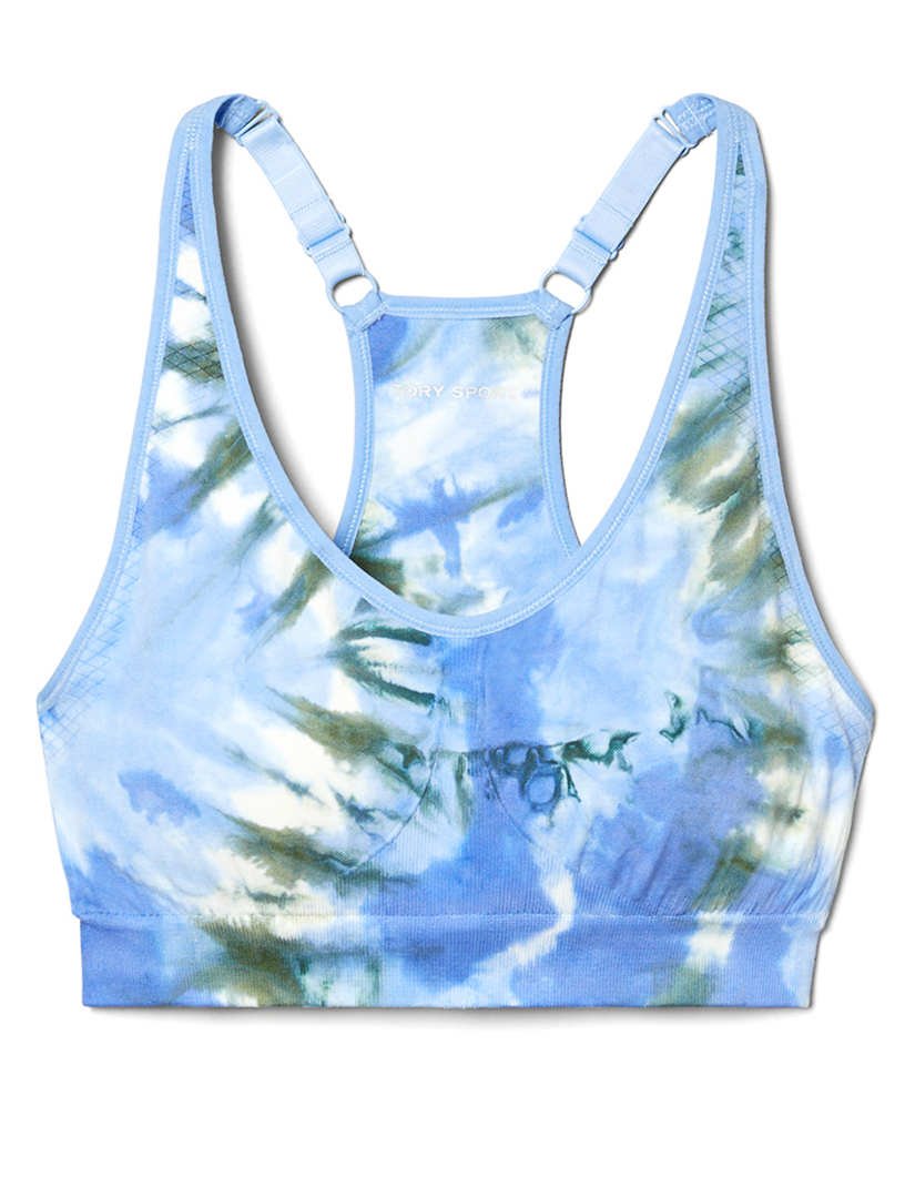 TORY SPORT Seamless Racerback Sports Bra In Tie-Dye | Holt Renfrew Canada