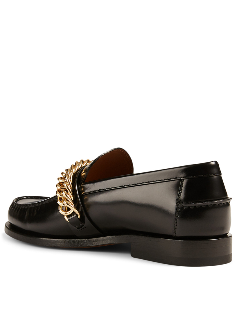 GIVENCHY Leather Loafers With Chain | Holt Renfrew Canada