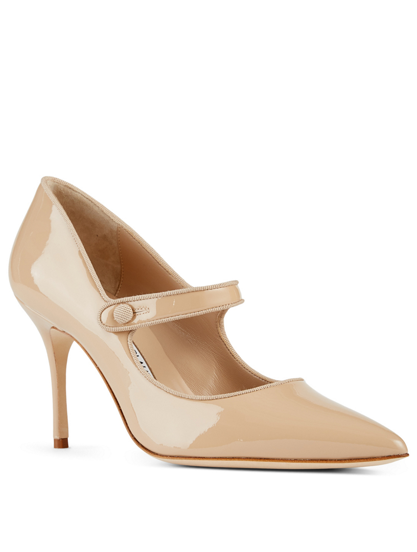MANOLO BLAHNIK Campaine Patent Mary Jane Pumps | Holt Renfrew Canada