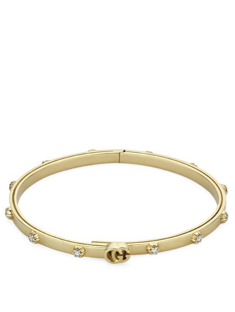 GUCCI GG Running 18K Gold Bangle Bracelet | Holt Renfrew Canada